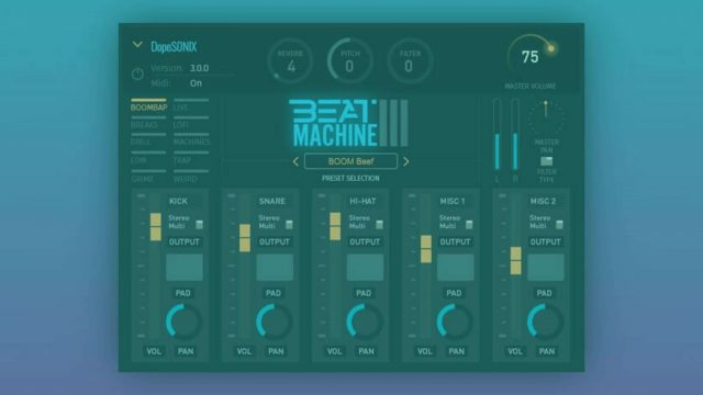 Welcome Beat Machine 3 by Dopesonix, A Drum Rompler for the Bedroom ...
