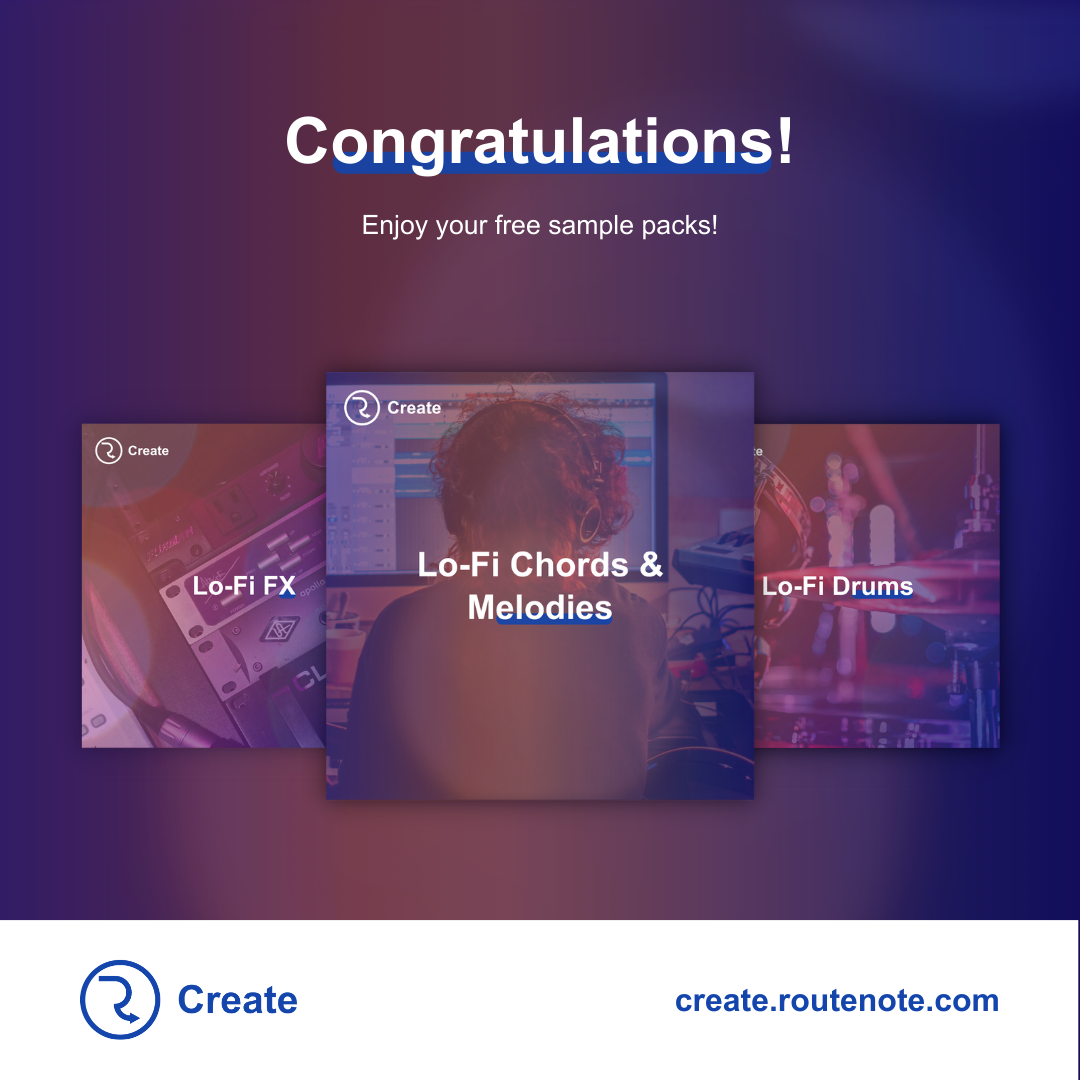 Get FREE Sample Packs with RouteNote Create! - RouteNote Create Blog